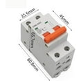 Circuit Breaker 2P DC 500V Solar Mini Circuit Breaker MCB Direct-Current Fuse PV System Solar ...