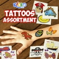 Kicko Tattoo Assortment - 720 Pc Colorful Tattoos - Temporary Tattoos ...
