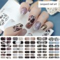 3D Leopard Sticker Decals Creative Fake Wraps Tips Manicure Art Patchs ...