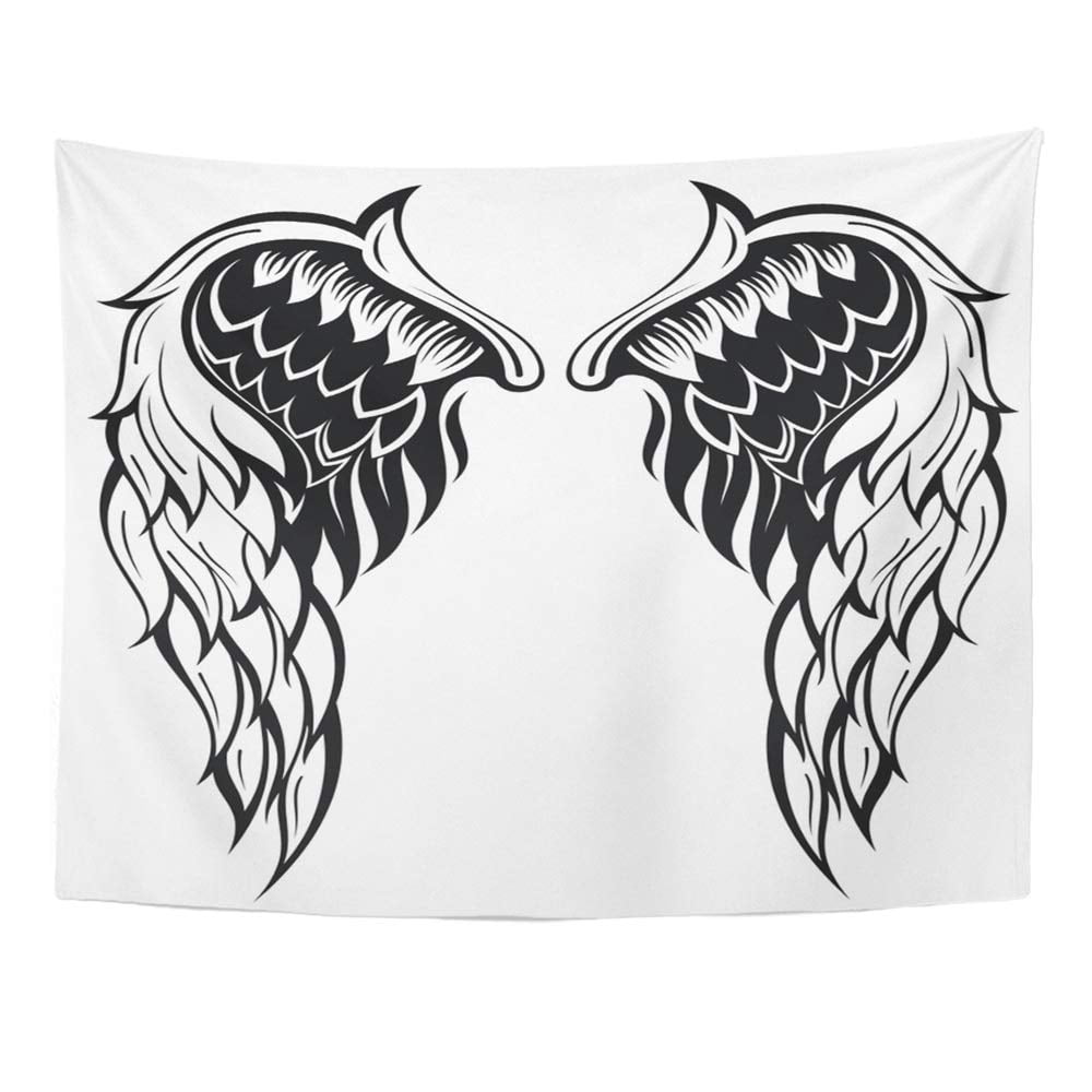 Tribal Angel Wings Clip Art