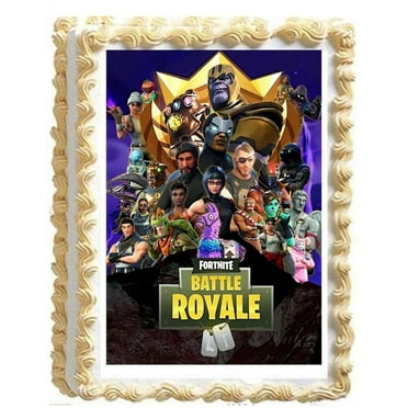 Fortnite Battle Royale Edible Cake Image Topper Personalized Picture 1/ ...