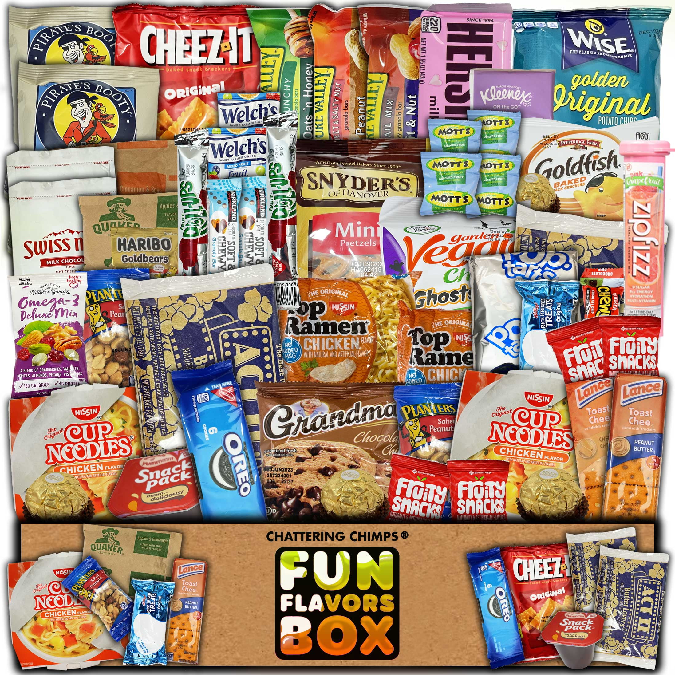 Fun Flavors Box Thinking of You Snack Candy Gift Box Variety Pack 50 ...