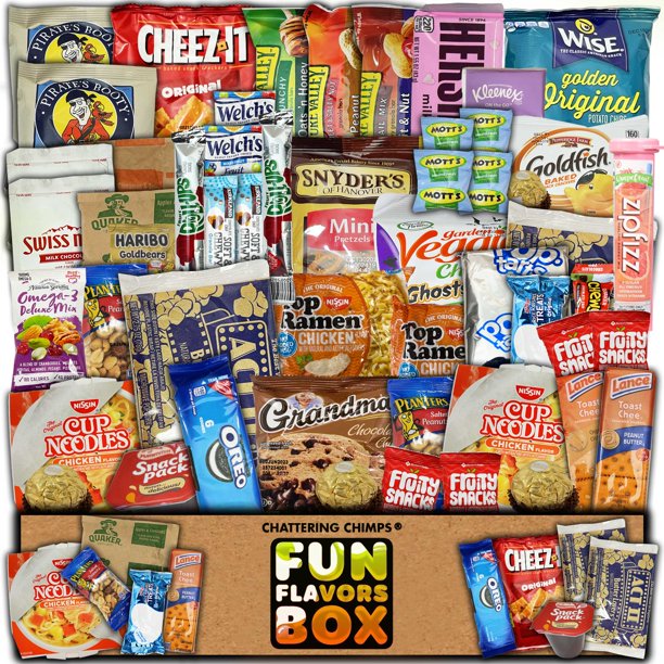 Fun Flavors Box Thinking of You Snack Candy Gift Box Variety Pack 50 ...