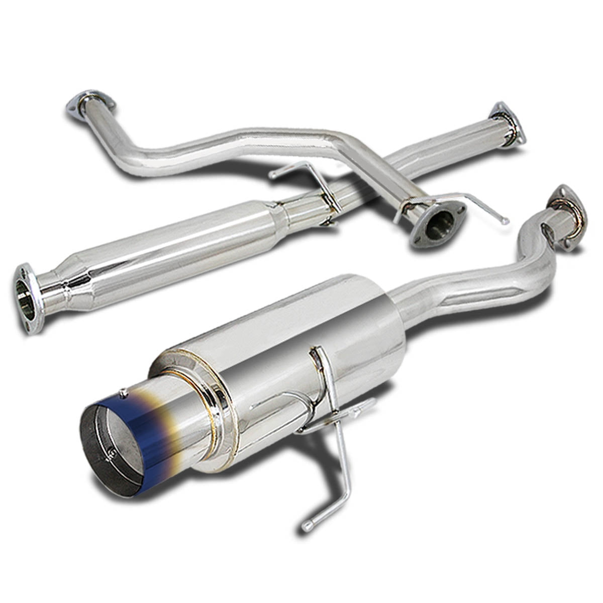 DNA Motoring CBE-HC922-BT For 1992 to 2000 Honda Civic Catback Exhaust ...