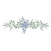 Simple Floral Spray Wall Stencil - DEE462 by DeeSigns - Walmart.com