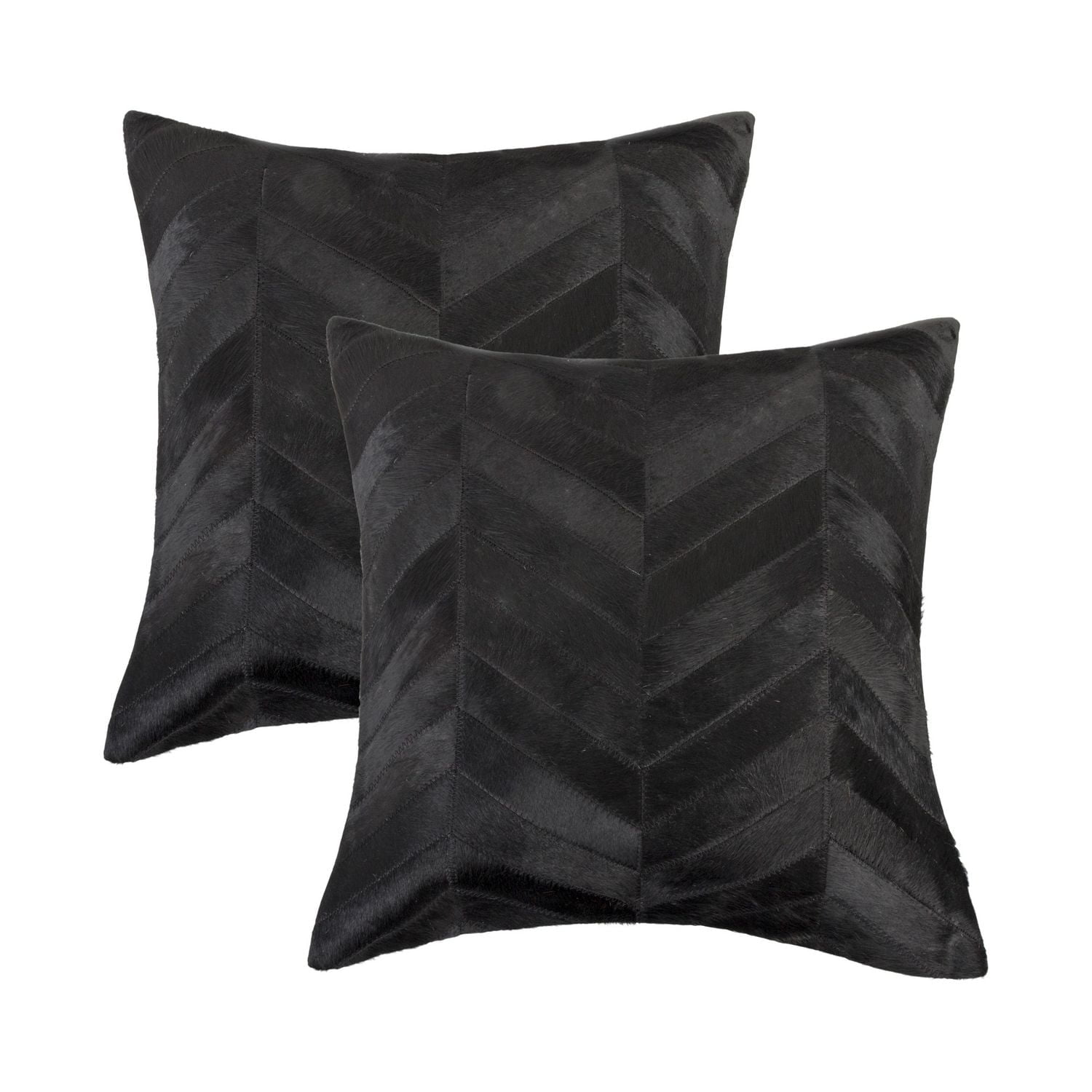 Click here for H-Natural Torino Chevron Cowhide Pillow 18X18 2-Pa... prices