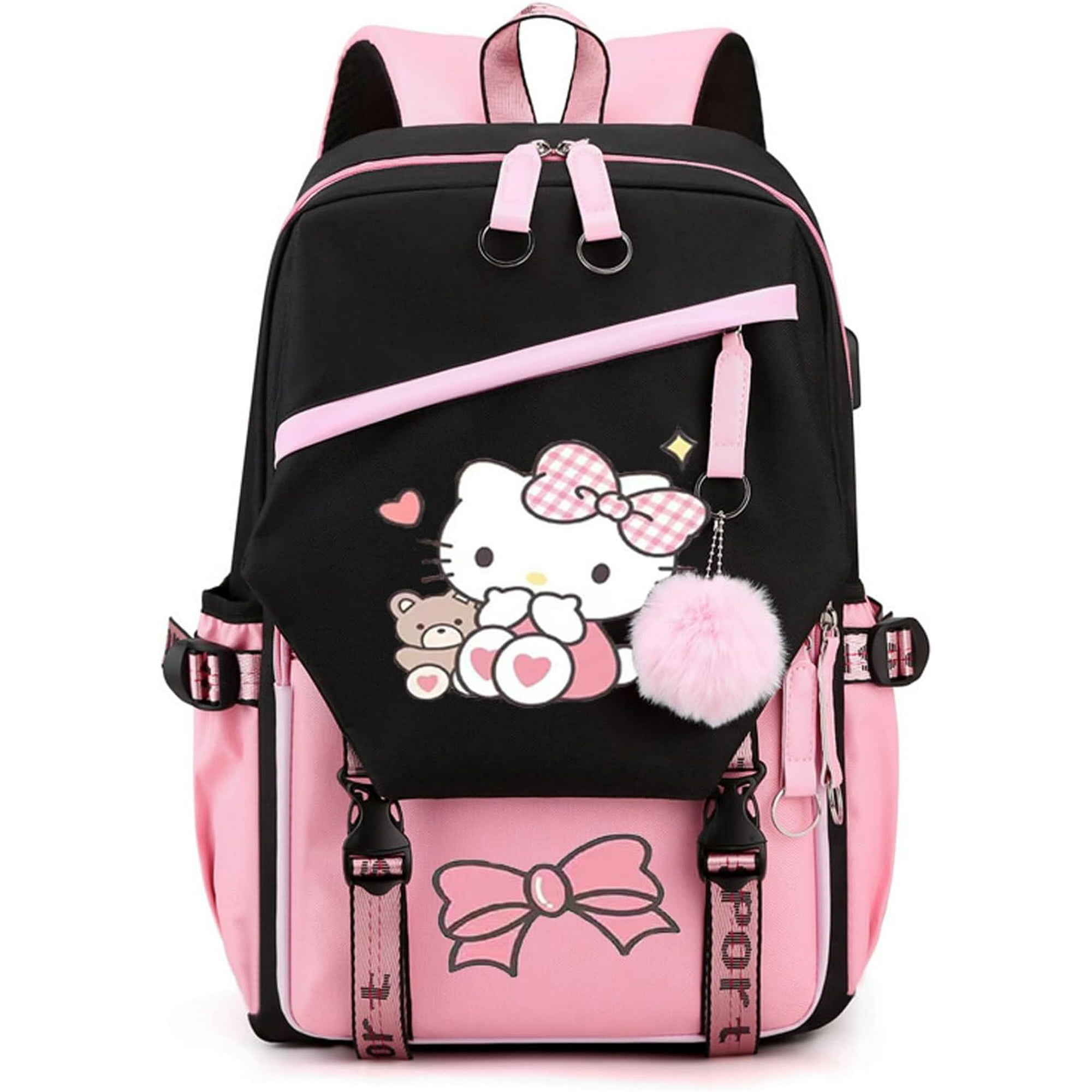Click here for Kcoiulds Cute Kitty Casual Laptop Backpack Usb Por... prices