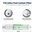 Membrane Solutions Inline Water Filter, 10" X 2", Quick-Connect, for ...