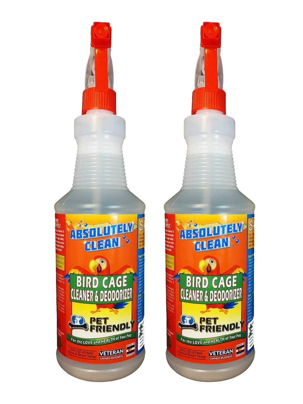 Absolutely Clean Amazing Bird Cage Cleaner and Deodorizer - Just Spray ...