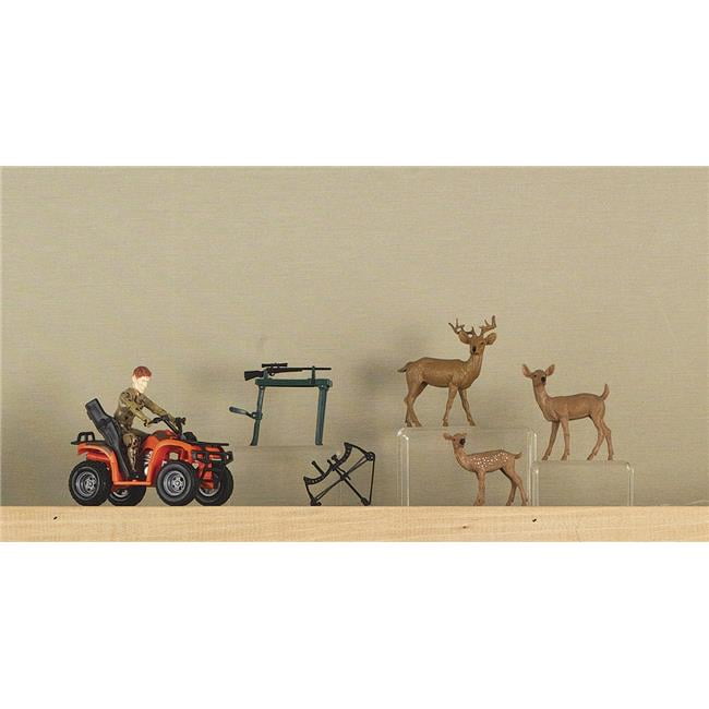 M&F Western Toy Hunting Set 4 Pack Deer Four Wheeler Brown 50700 ...