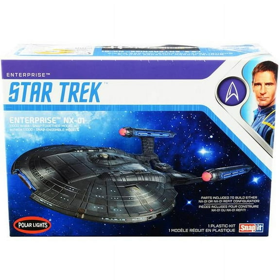 Star Trek NX-01 Enterprise Model Kit, 1/1000 Scale, Snap Assembly ...