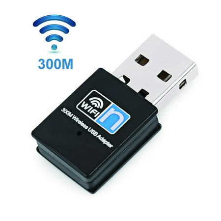 Fairnull Mini Portable Wireless USB 300Mbps WiFi Receiver Adapter ...