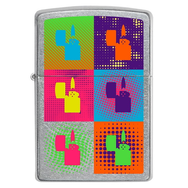 Genuine Zippo 207 Windproof Lighter with Colorful Multi Zippo Pop Art ...