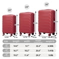 LHYY 20"/24"/28" 3 pcs/set in ABS Spinner Wheel Luggage,Matching Color ...
