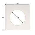 Chamois Acid Free 7x7 Cirlce Picture Frame Mat with White Core Bevel ...