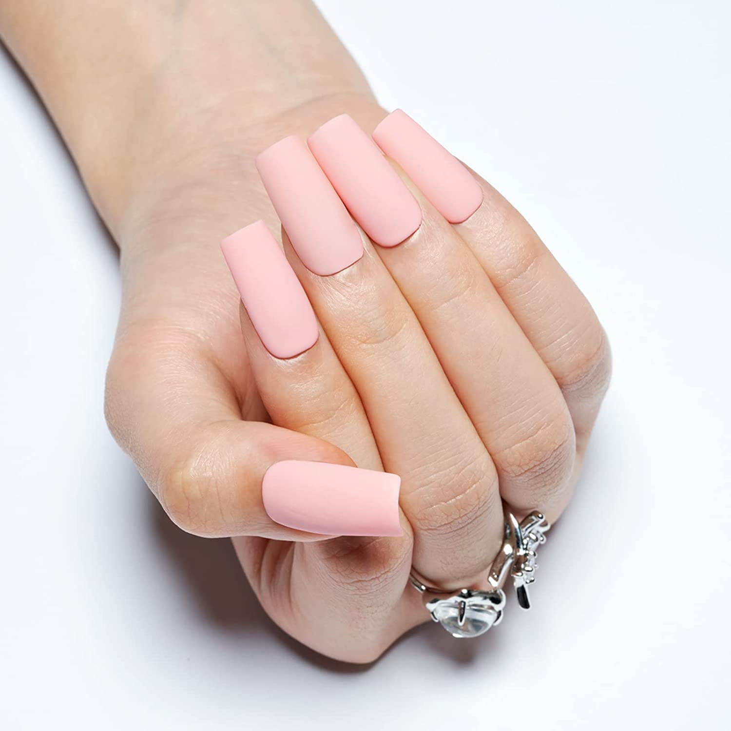 Pink Matte Nails