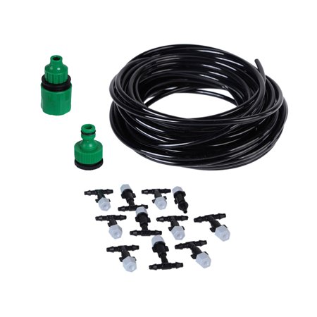 Mist Cooling System 5m Pipe DIY Irrigation System Outdoor Misting Set ...