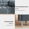 Convertible Folding Futon Sofa Bed, Upholstered Sleeper Sofa Loveseat ...