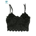 Deago 5 Pieces Lace Bralettes For Women Lace Bandeau Bra With Straps