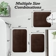 Bathroom Rugs Sets 3 Piece, Non-Slip & Quick Dry Bath Mat Set, Ultra ...