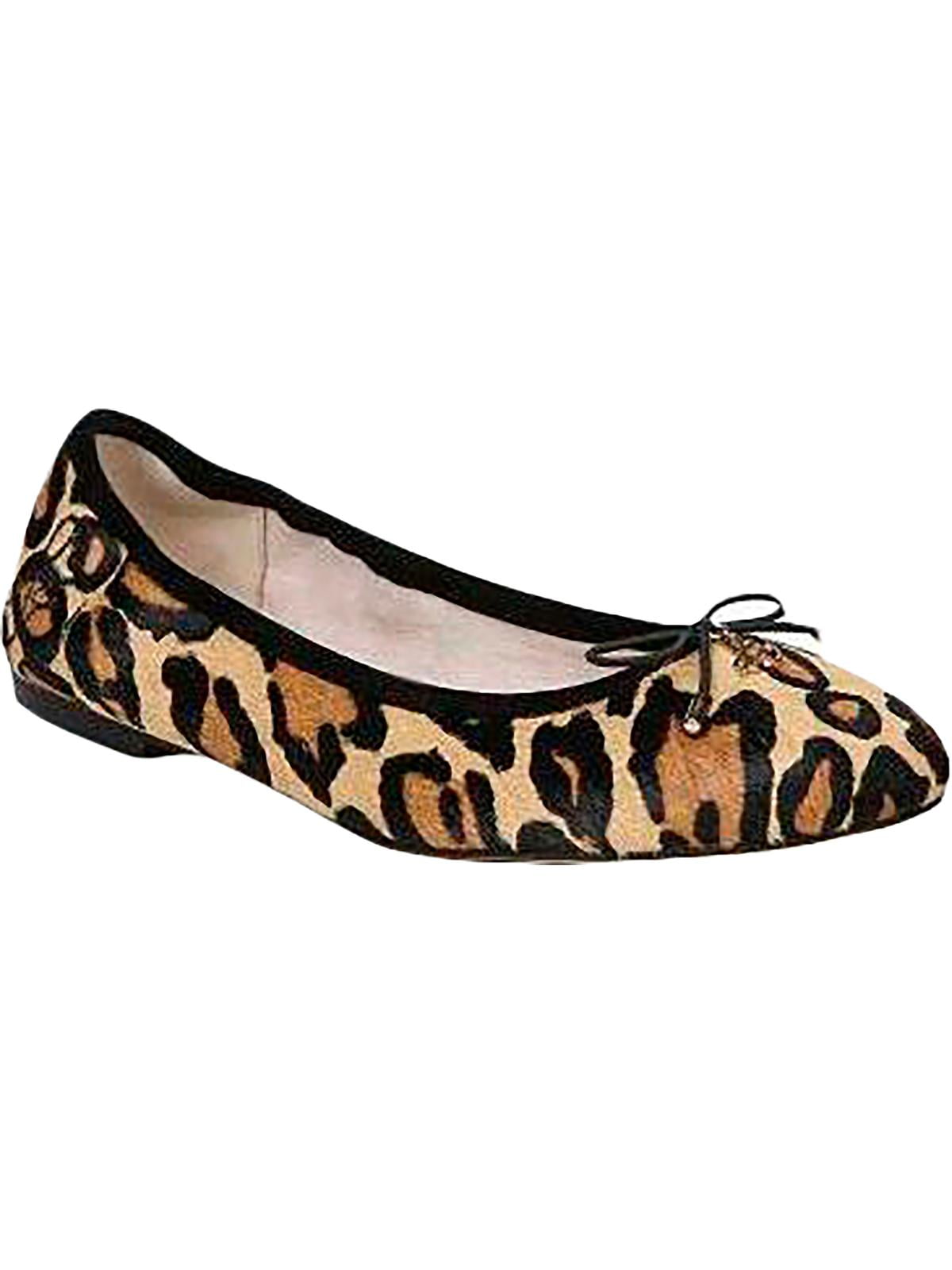 Sam Edelman Womens Felicia Calf Hair Leopard Print Ballet Flats Tan 13 ...