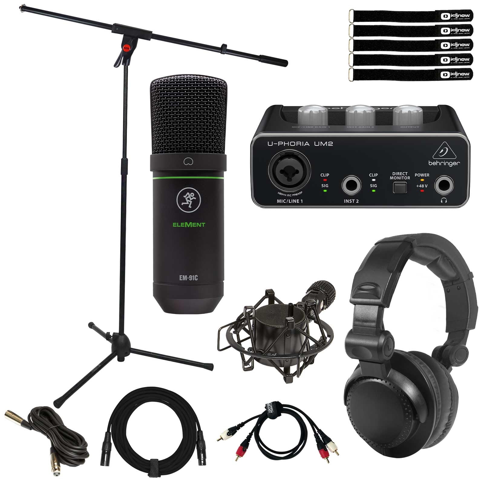 Behringer UM2 Audiophile 2x2 USB Audio Interface with Mackie Large ...