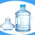 1 Pieces Water Bottle 1 Gallon Round Plastic Water Jug with Handle ...