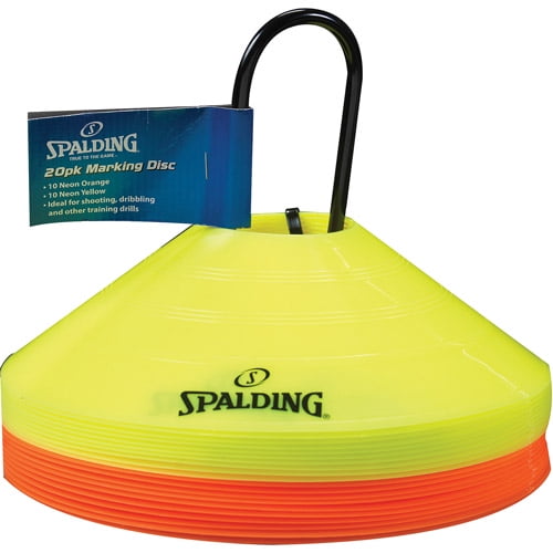 Spalding Flat Cones, Orange/Yellow, 20-Pack - Walmart.com - Walmart.com
