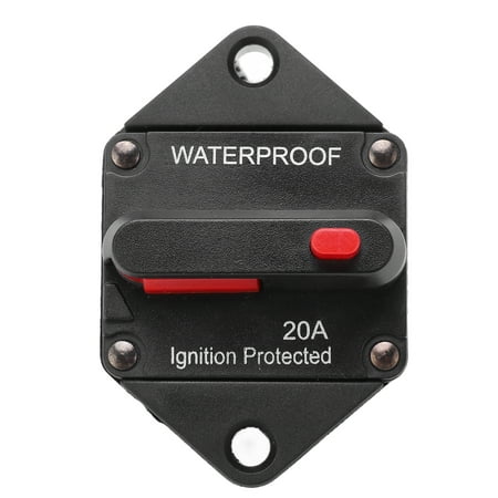 Circuit Breaker, Manual Reset Overload Protector Switch Rated 32V ...