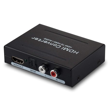Muso HDMI Audio Extractor Splitter to SPDIF RCA Stereo L/R Analog ...