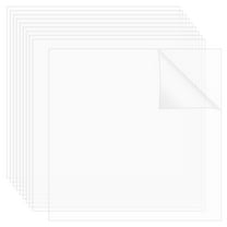 10 Pcs PET Clear Sheets 0.5mm Thick Clear Plastic Cast Flexible Sheet ...