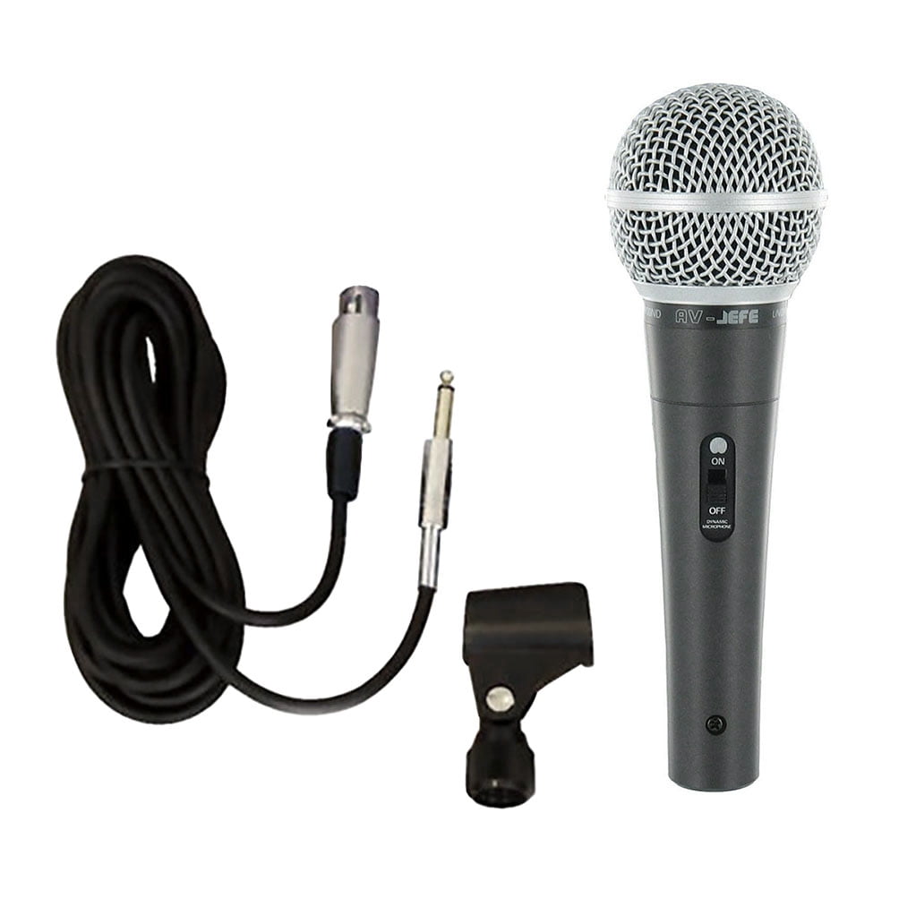 AV Jefes AVL1900C Vocal Microphone with 15 Feet 1/4 Inch Cable for ...