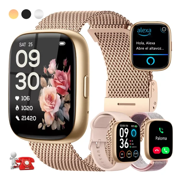 Reloj Smartwatch Reloj Inteligente Bluetooth Llamada Alexa | Walmart en ...