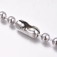 10pcs Non-Tarnish 304 Stainless Steel Ball Chain Necklace with Ball ...