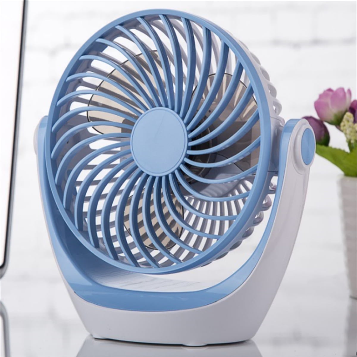 Mini Portable USB Fan Quiet Desktop Desk Silent Laptop PC 2 Grade ...