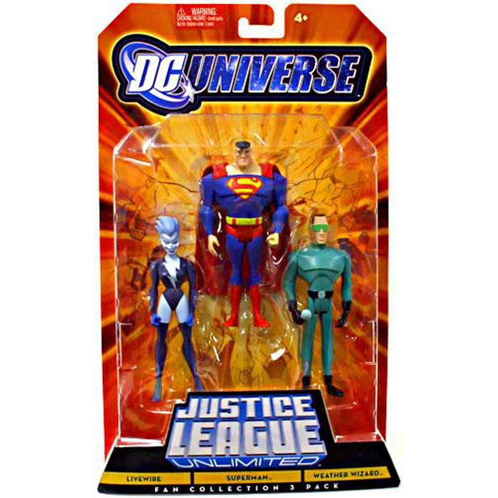 DC Universe Fan Collection Livewire, Superman & Weather Wizard Action ...