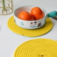 Woven Cotton Round Placemats Heat Resistant Table Mats for Dining Table ...