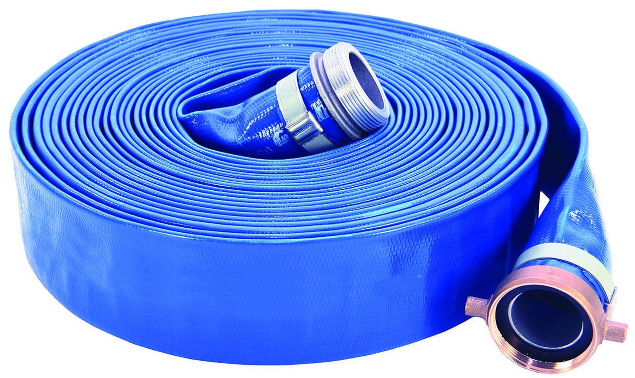 Abbott Rubber 1147-3000-50 Layflat Discharge Hose, 3 in x 50 ft, Male x ...
