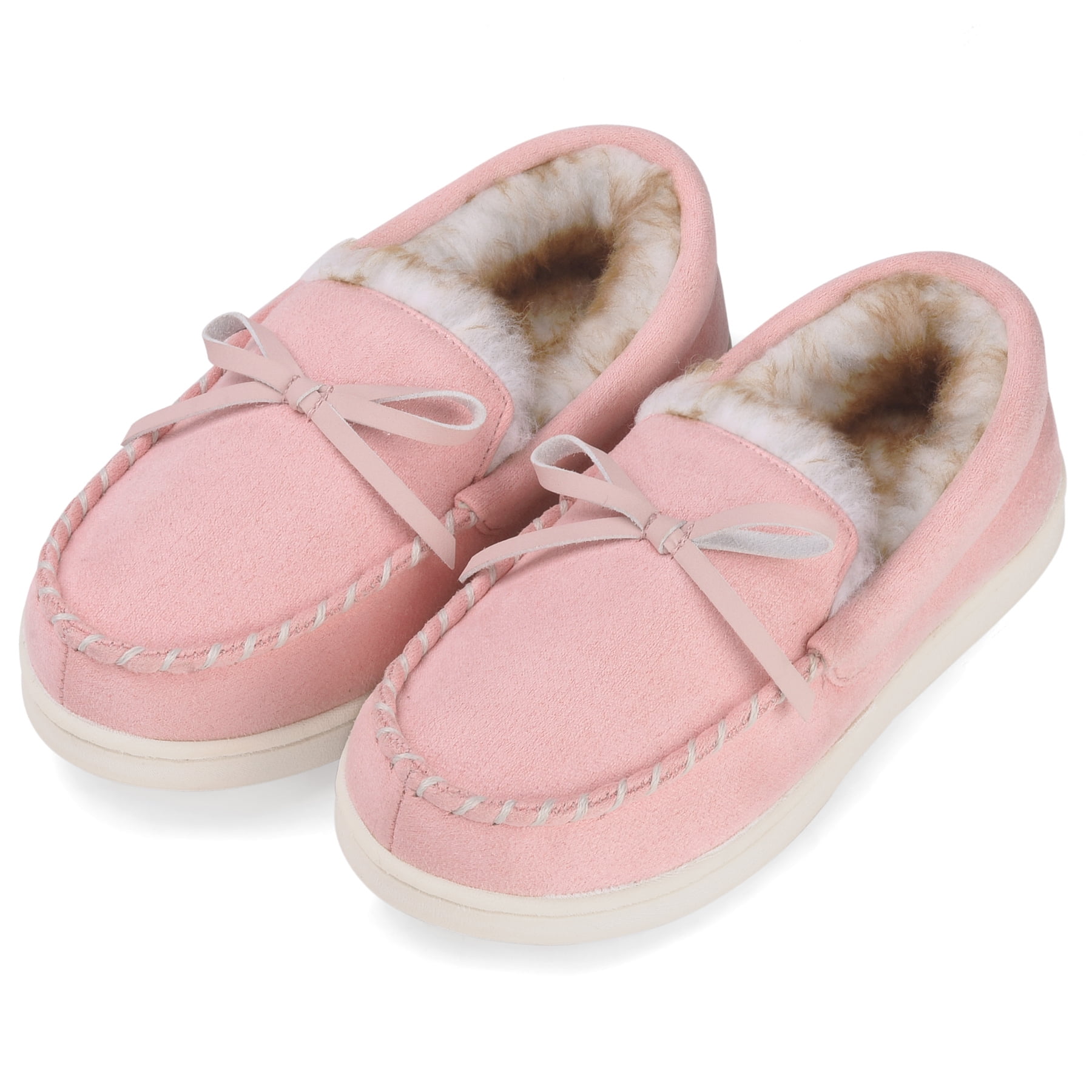 VONMAY Boys Girls Moccasins Slippers Memory Foam House Shoes Big Kids ...