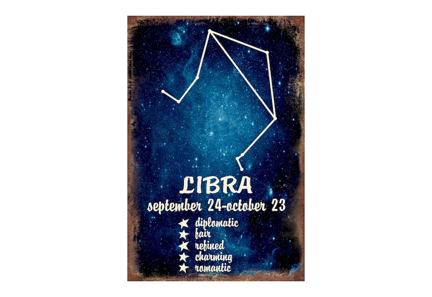 "Libra" Metal Sign - Walmart.com