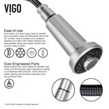Vigo Pull-Out Spray Kitchen Faucet with Soap Dispenser - Walmart.com