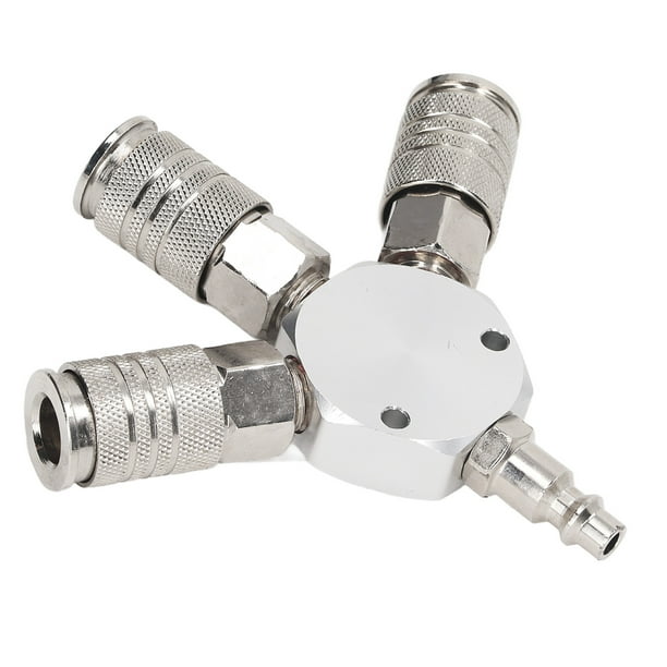 Air Splitter, Quick Coupler 3 Way Rust Prevention For Industrial ...