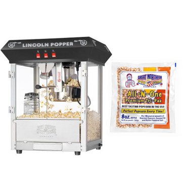 Great Northern Popcorn "Good Time" Popcorn Popper Machine (8 oz, Black ...