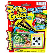 30 Pack Prank Scratch-Off Lottery Tickets, Gag Lotto Ticket for Jokes ...