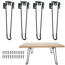 BENTISM 26 inch Steel Hairpin Furniture Legs, Set of 4, DIY Desk Table ...