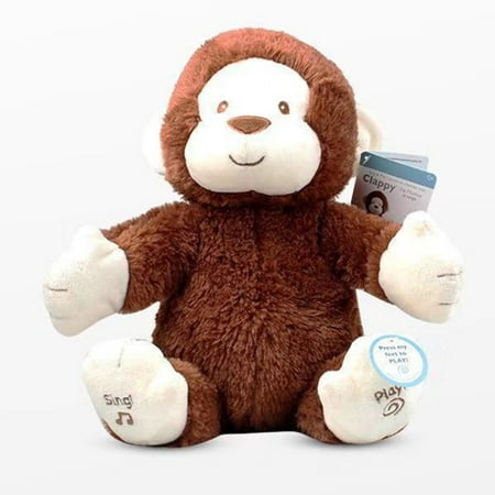 Clapping Monkey Plush Toys Singing And Clapping Plush Stuffed Animal ...