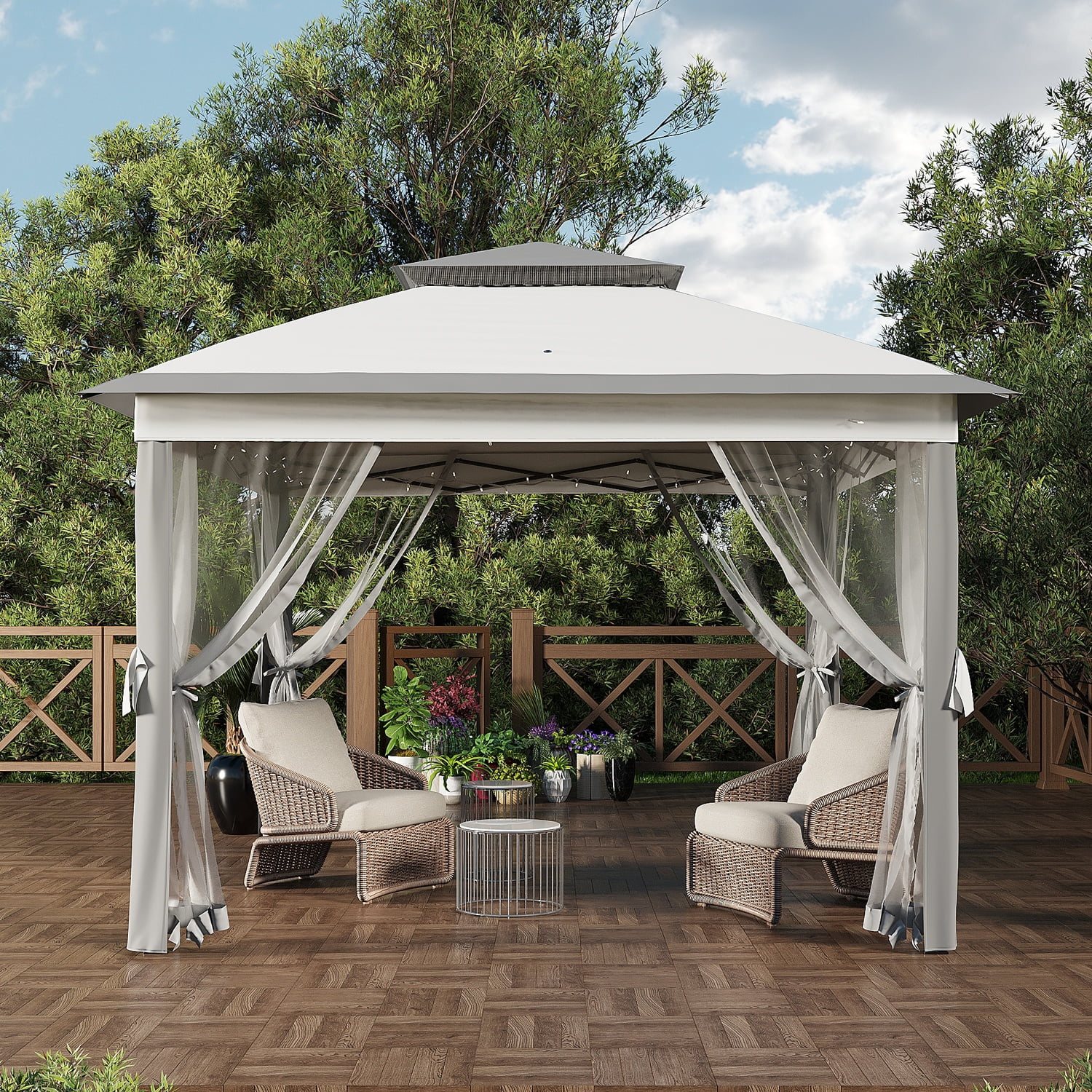 Click here for Garvee 10.82 X 10.82 Pop-Up Gazebo Tent  Adjustabl... prices