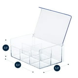 RoyalHouse BPA Free Acrylic Tea Box Organizer, Tea Bag Holder with 6 ...