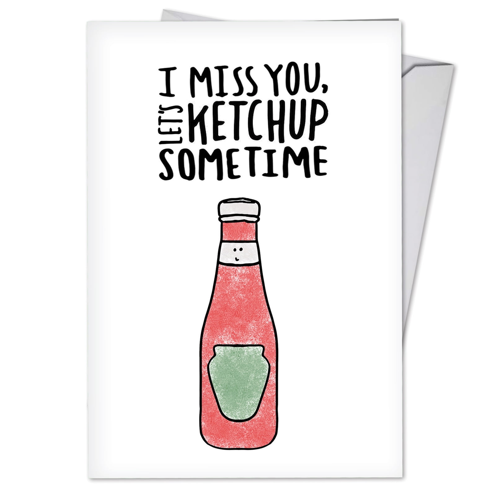 C2975FMYG Humorous Miss You Card 'FUN PUNS' with Envelope by NobleWorks ...