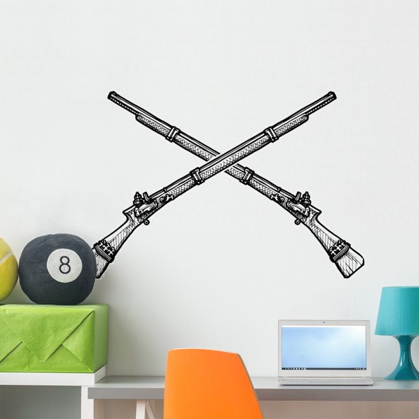 Old Musket Wall Decal Mural by Wallmonkeys Vinyl Peel & Stick Graphic ...
